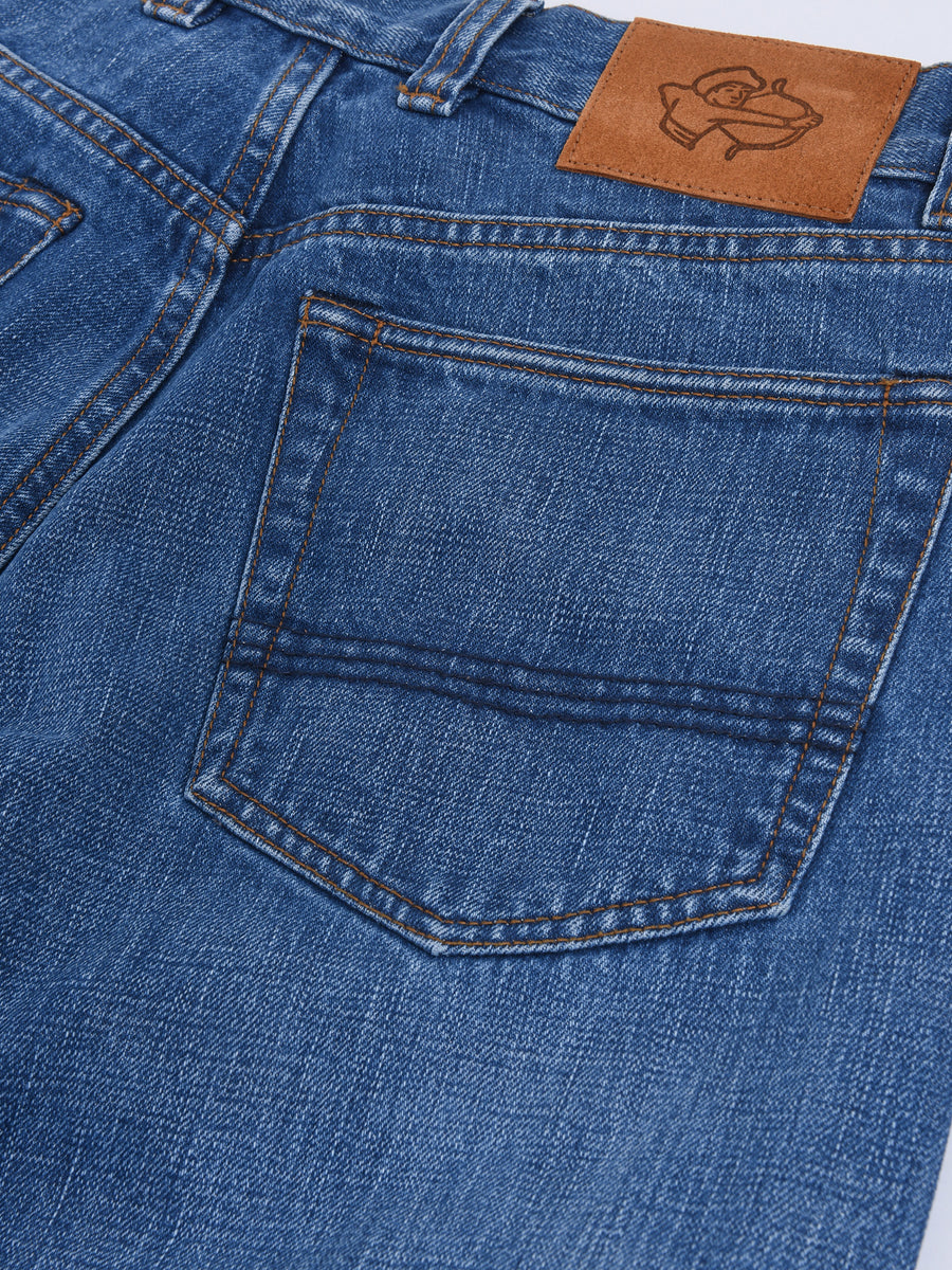 5 POCKET - SELVEDGE DENIM JEANS CUSTOM FADE – Blancsom