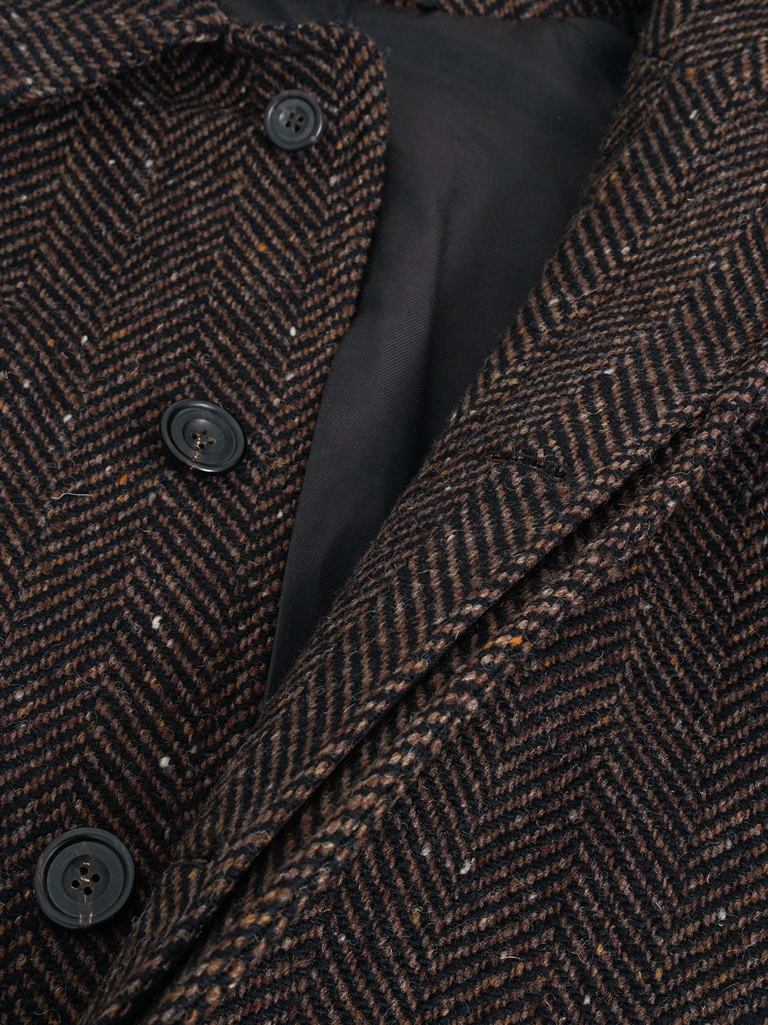 HERRINGBONE RAGLAN OVERCOAT BROWN – Blancsom