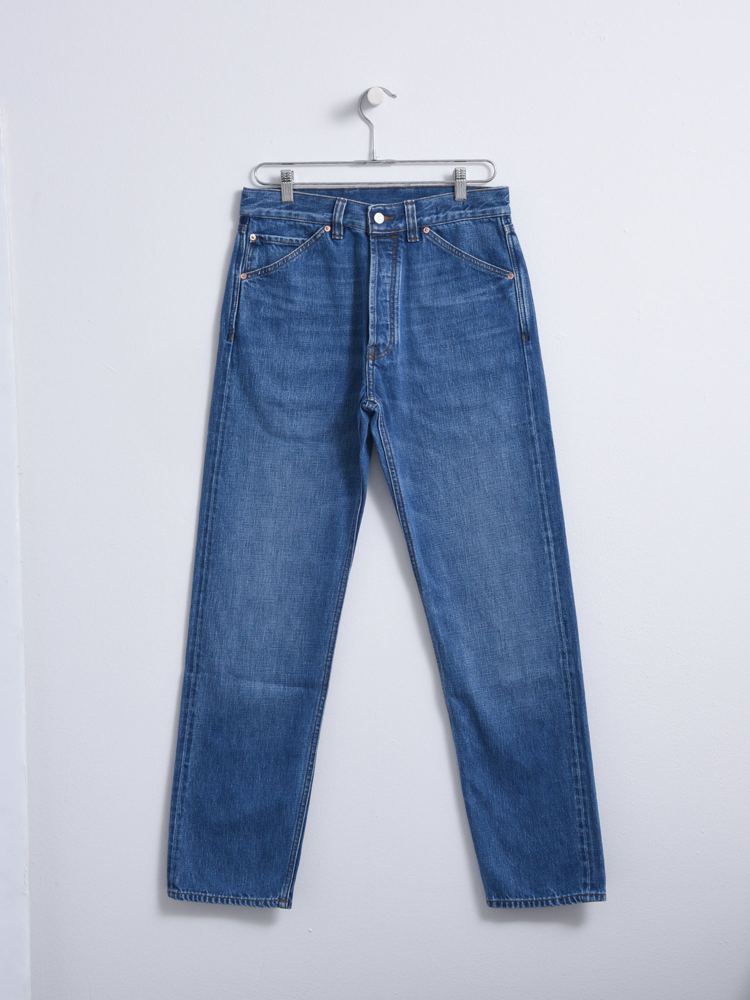 5 POCKET - SELVEDGE DENIM JEANS CUSTOM FADE – Blancsom